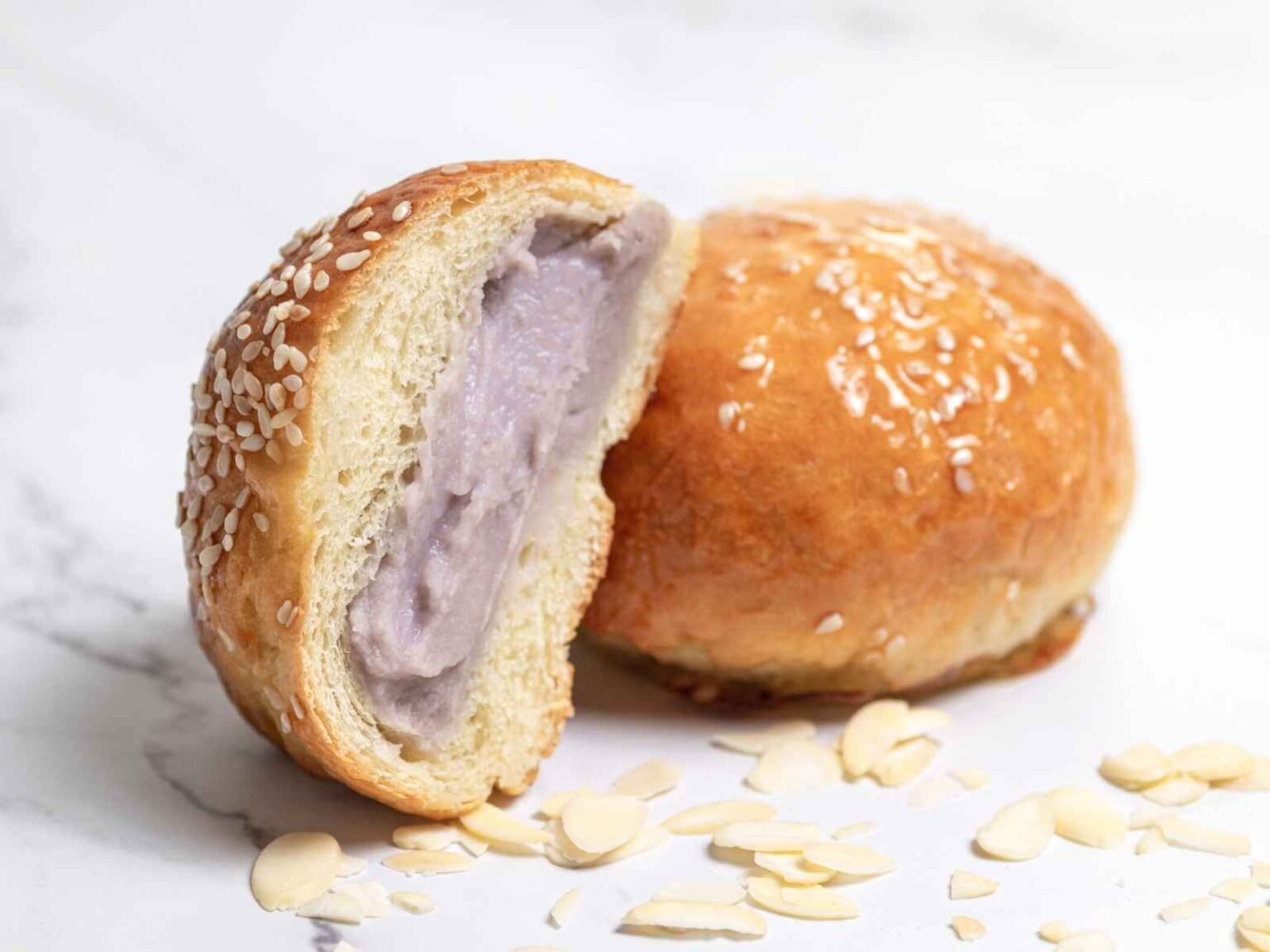 Sweet Taro Buns - SugarYums