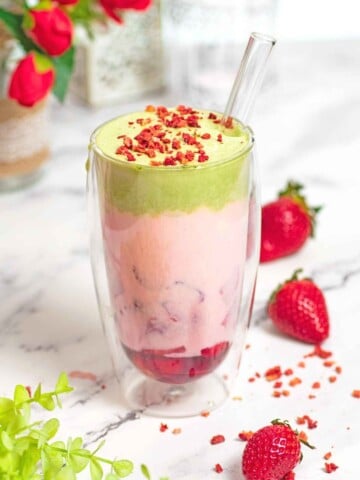 Strawberry Matcha Latte (Starbucks Copycat)