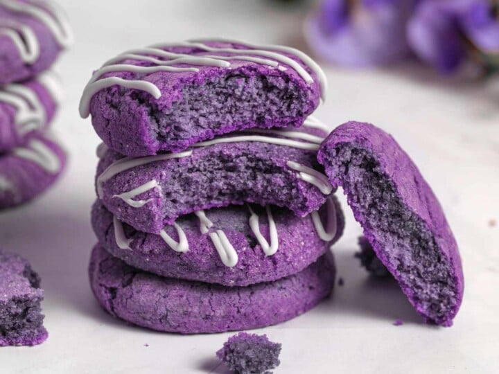 Chewy Ube Cookies - SugarYums