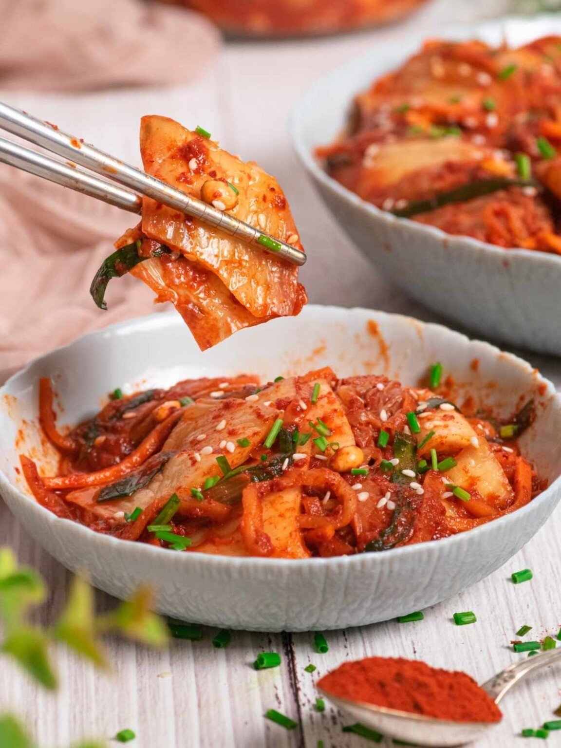 Full Guide: Authentic Cabbage Kimchi Recipe (배추김치) - SugarYums