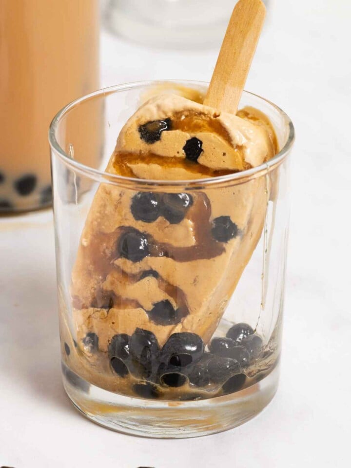 Brown Sugar Boba Ice Cream Bar (Bubble Tea Ice Cream) - SugarYums