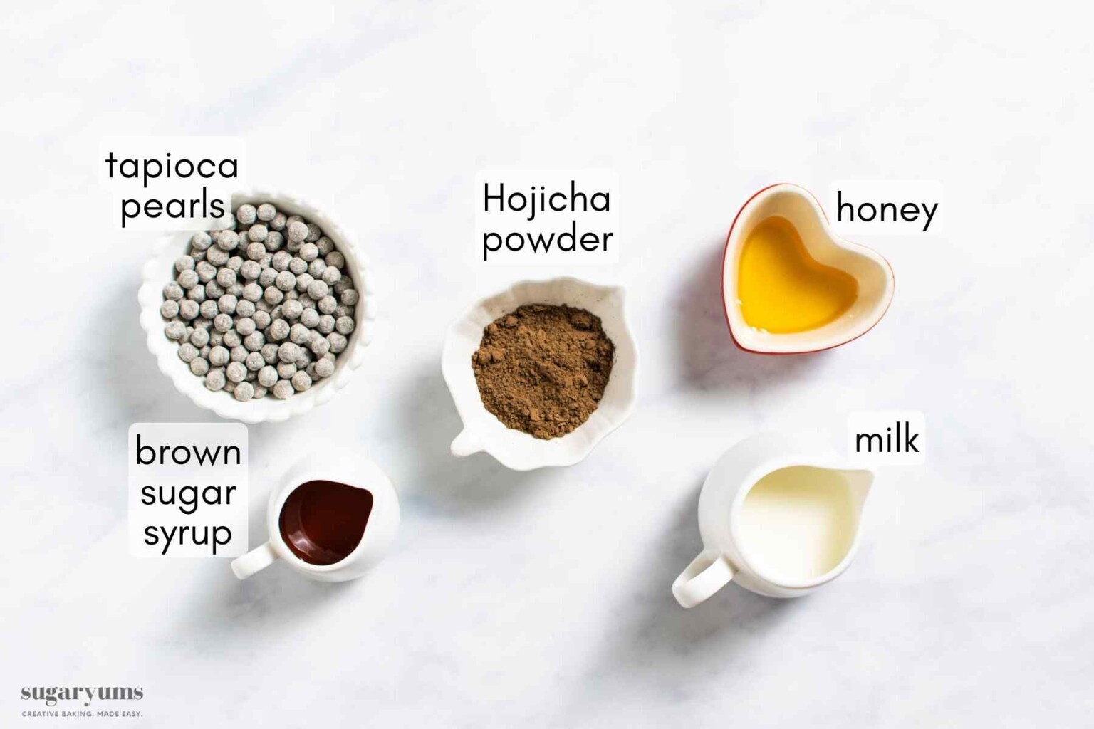 Japanese Hojicha Milk Tea (Hojicha Bubble Tea) - SugarYums