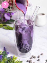 Ube Milk Tea Boba (Ube Bubble Tea) - SugarYums