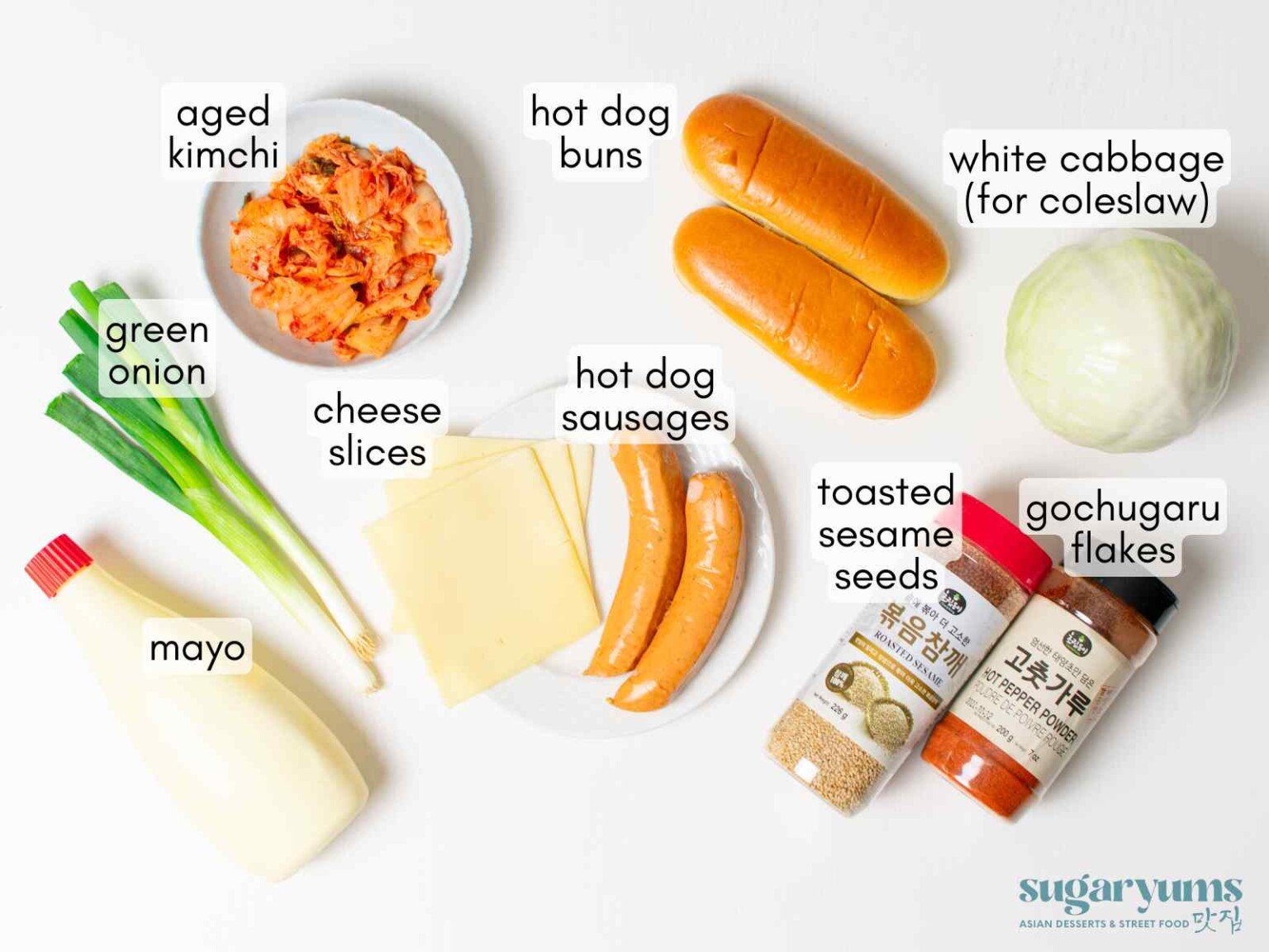 Easy Korean Kimchi Hot Dog Recipe (김치핫도그) - SugarYums
